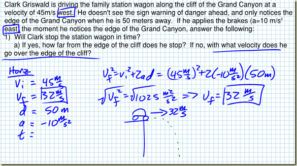 Projectile Motion Analysis Regents Physics